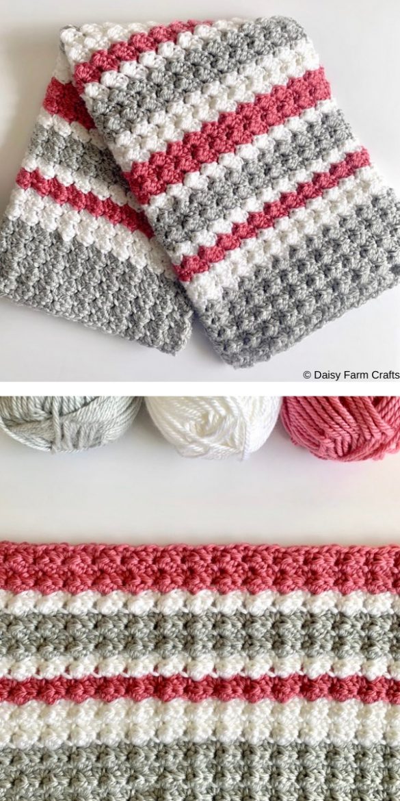 36 Beautiful Striped Crochet Blankets to Brighten Up Your Interior