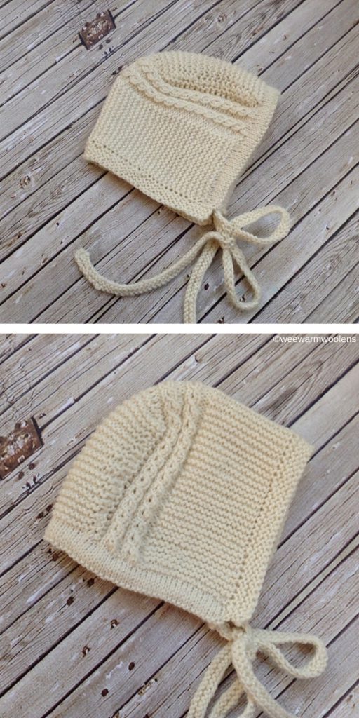 25 Adorable Easy Knitted Baby Bonnets with Free Patterns – 1001 Patterns