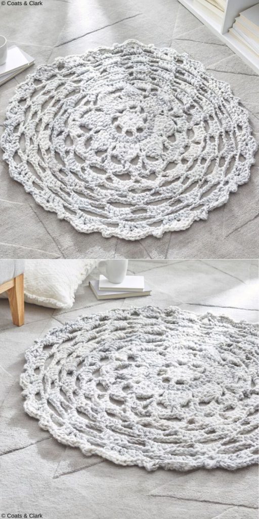 Beautiful Colorful Doily Crochet Rugs – 1001 Patterns