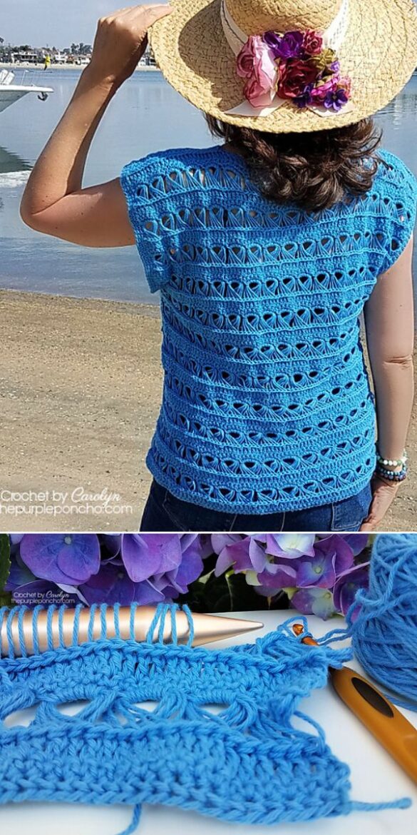Girly Colorful Lightweight Crochet Tops – 1001 Patterns