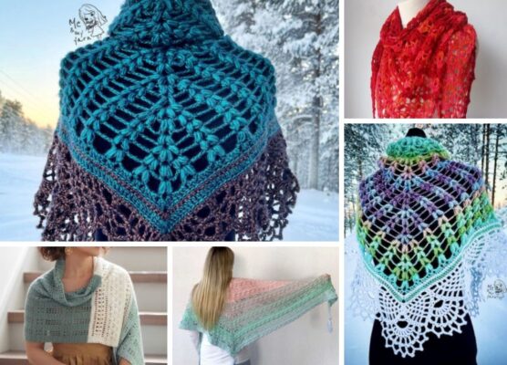 27 Stunning Delicate Crochet Shawls with Free Patterns