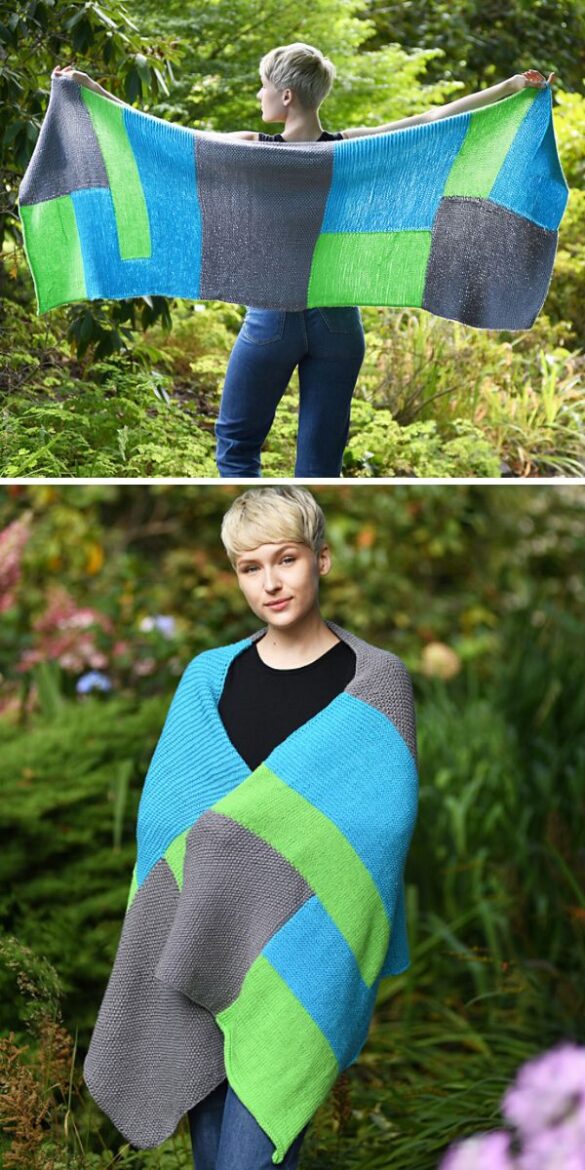 Beautiful Vibrant Knitted Shawls – 1001 Patterns