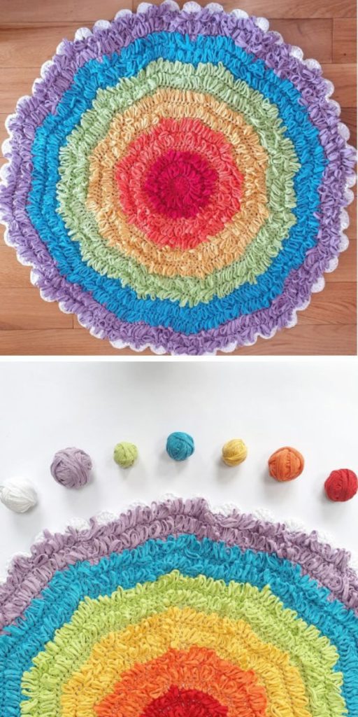 Beautiful Colorful Doily Crochet Rugs – 1001 Patterns