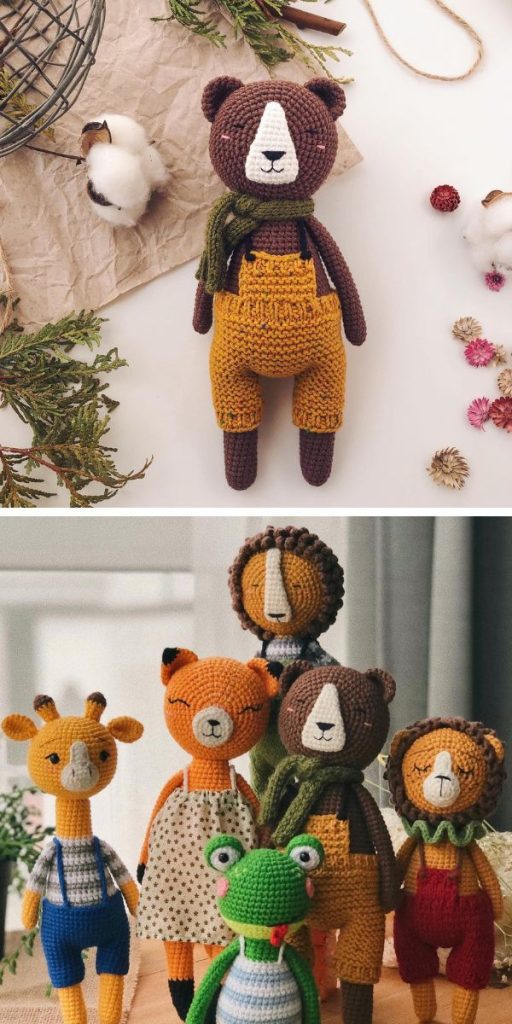 34 Amigurumi Wild Animals – Free Crochet Patterns