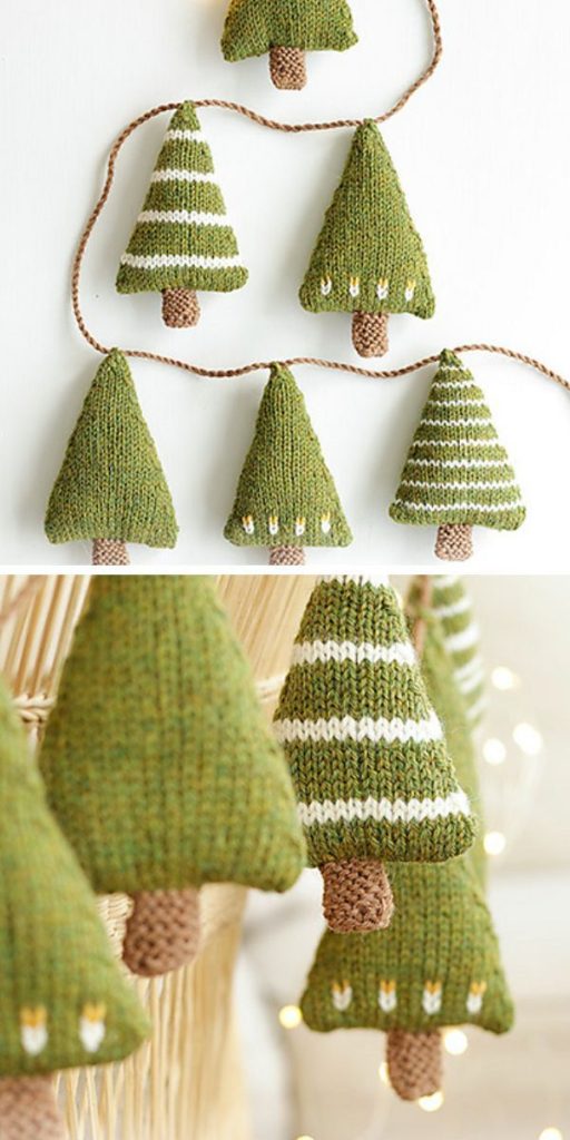 24 Free Knitting Patterns for Knit Christmas Ornaments & Decor
