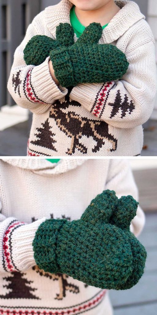 Adorable Fun Crochet Mittens For Kids – 1001 Patterns