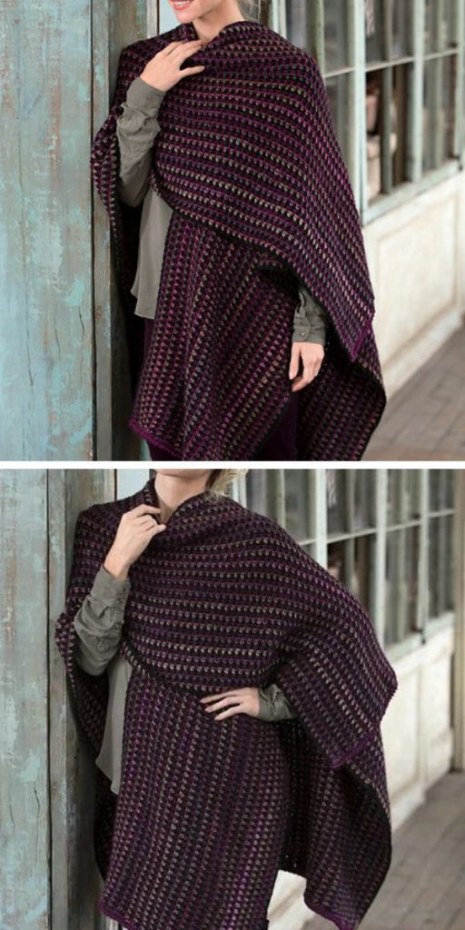 14 Beautiful Crochet Ruana Ideas for Stylish Multilayered Outfits