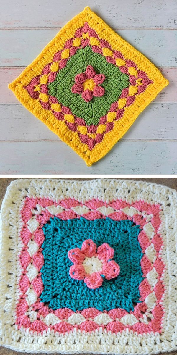 26 Crochet Ideas for Squares and Blocks with Free Patterns