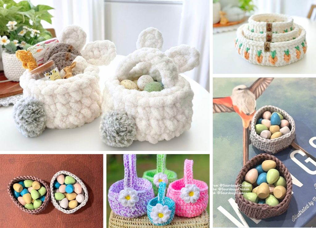 18 Free Crochet Easter Basket Patterns for a Festive Celebration